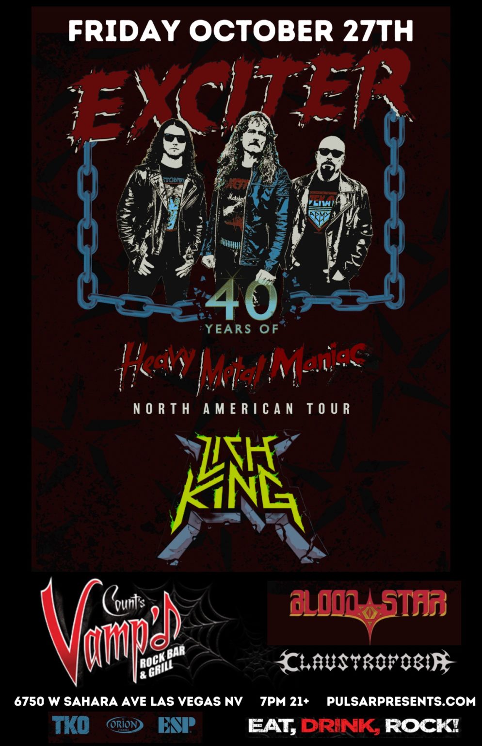 Upcoming Shows - Count's Vamp'd - Eat, Drink, Rock! - Las Vegas, Nevada